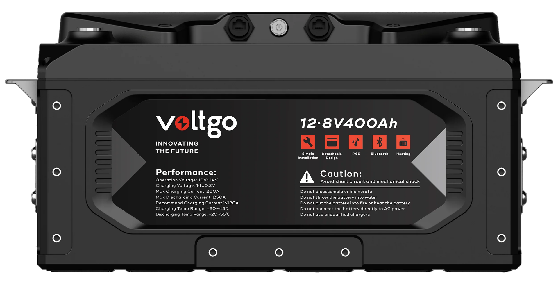 VLRV5120A 12.8V 400AH 5120WH LIFEPO4 IP65 RATED VOLTGO BATTERY WITH ...
